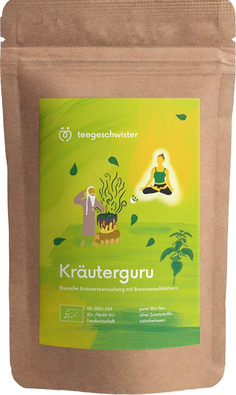 teegeschwister® | Basischer BIO Kräuter-Tee | Loser Brennnesseltee mit ...