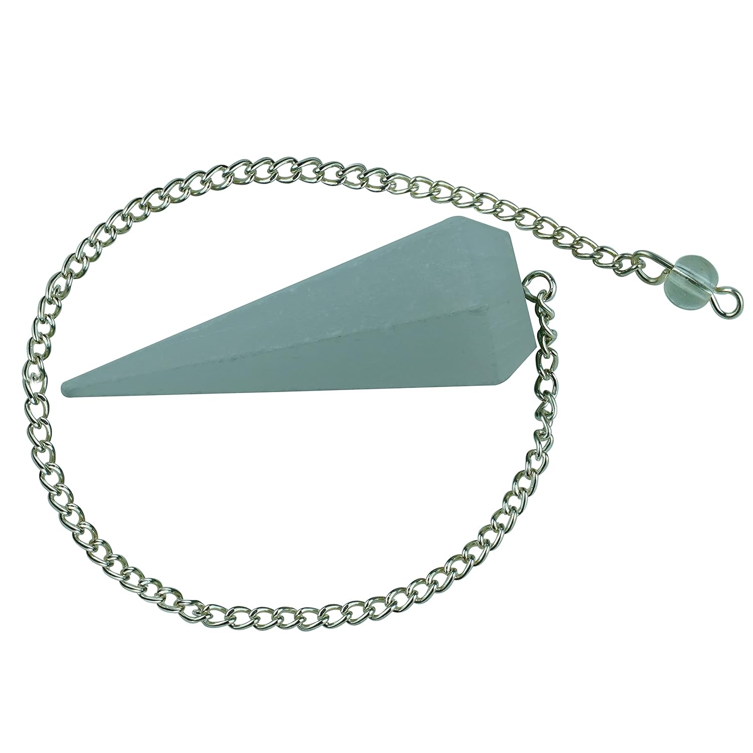 Buy REMEDYWALA Charged Energized Selenite Pendulum with Long Chain ...