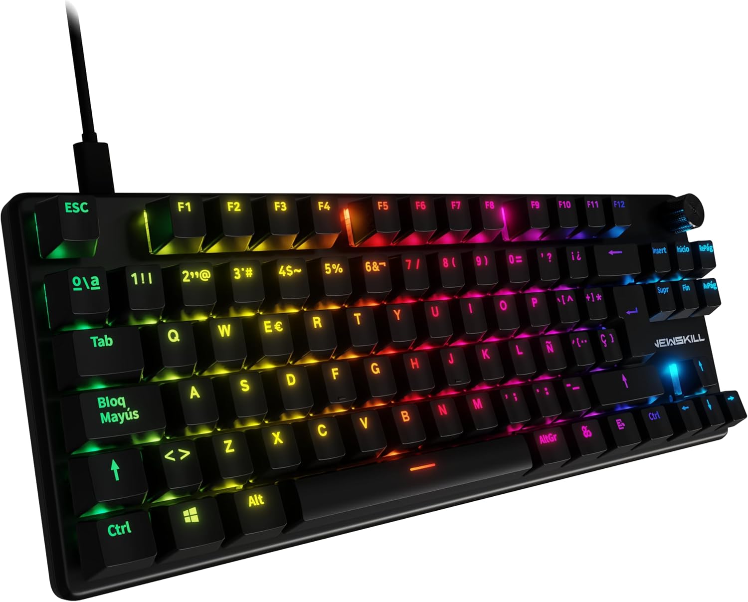 Newskill Serike V2 TKL Tenkeyless RGB Keyboard with Linear Hot Swap ...