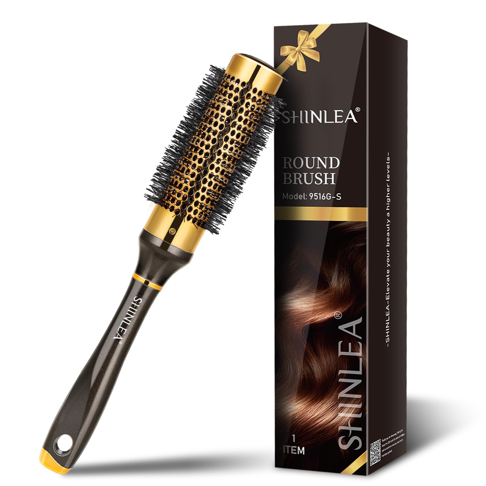 Amazon.com : Small Round Hair Brush for Short Hair, Aluminum Roller ...