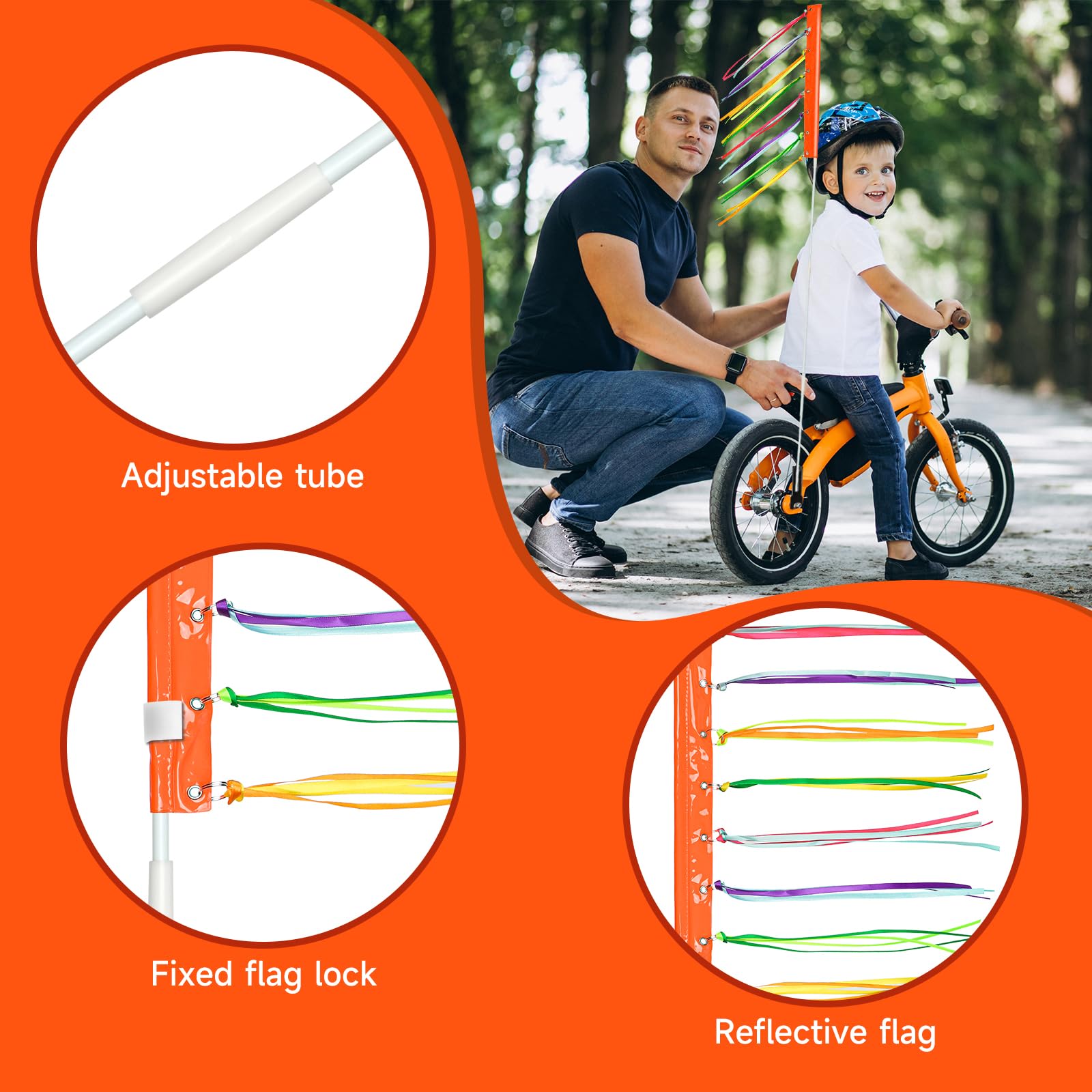 Snapklik.com : 6 Ft Bike Flag