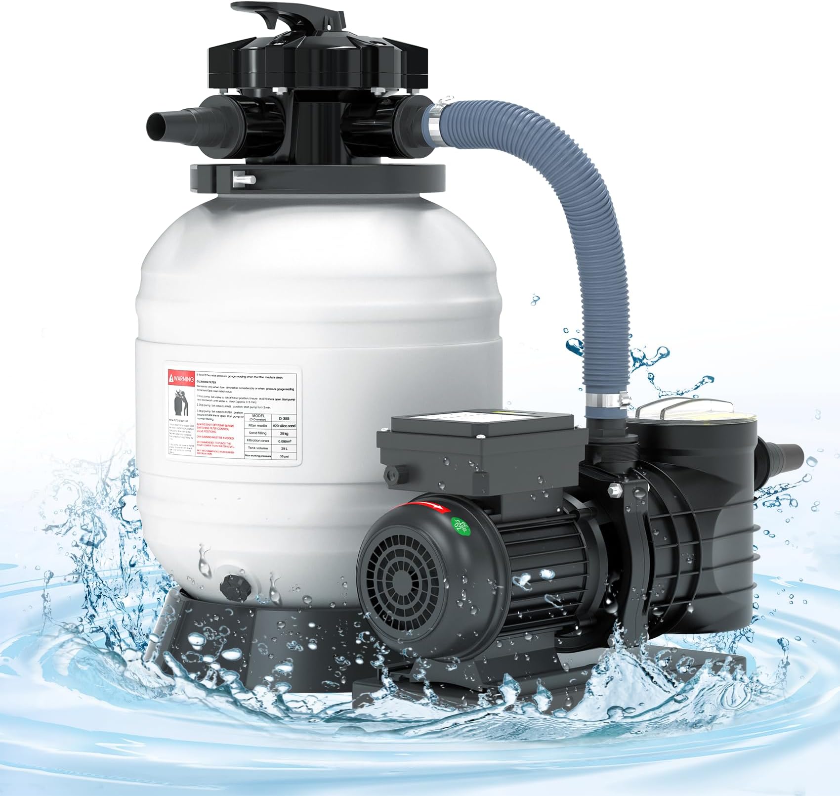 Amazon.com: SmarketBuy 10'' Sand Pool Filter System 10000 Gallon Sand ...
