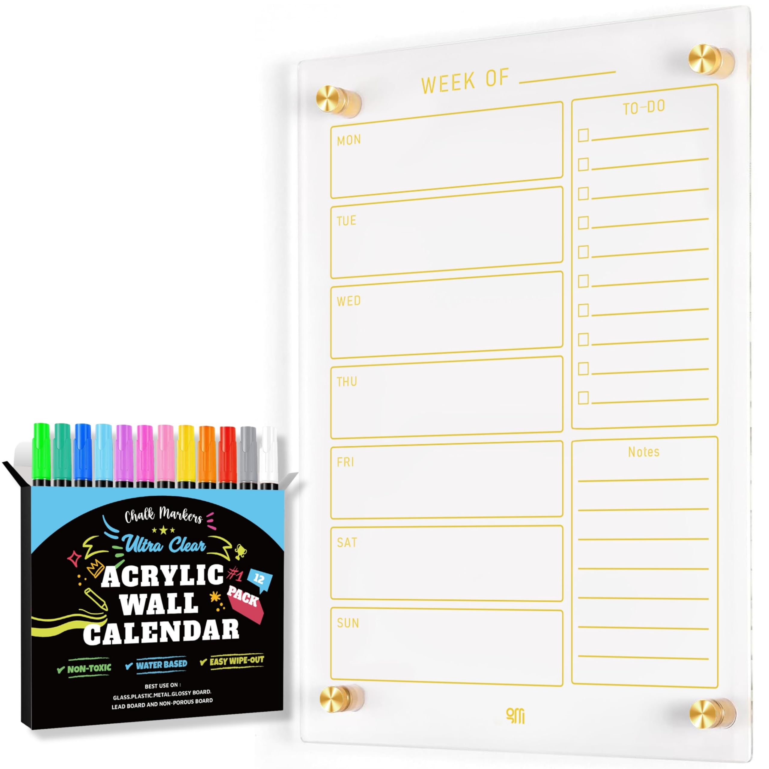 Snapklik.com : Premium Ultra-Clear Acrylic Wall Calendar Dry Erase ...