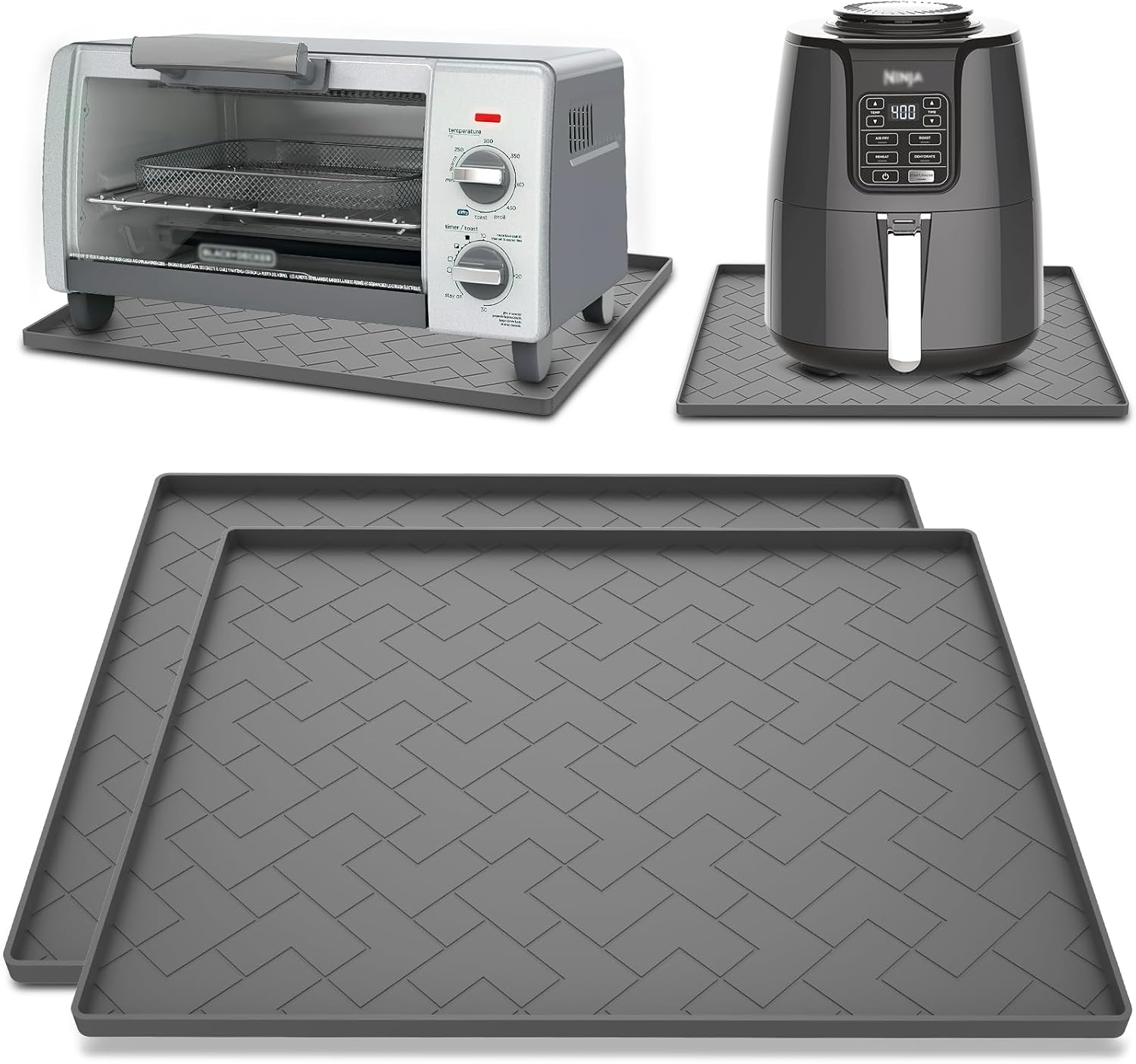 Amazon.com: Silicone Heat Resistant Mat For Air Fryer and Microwave ...