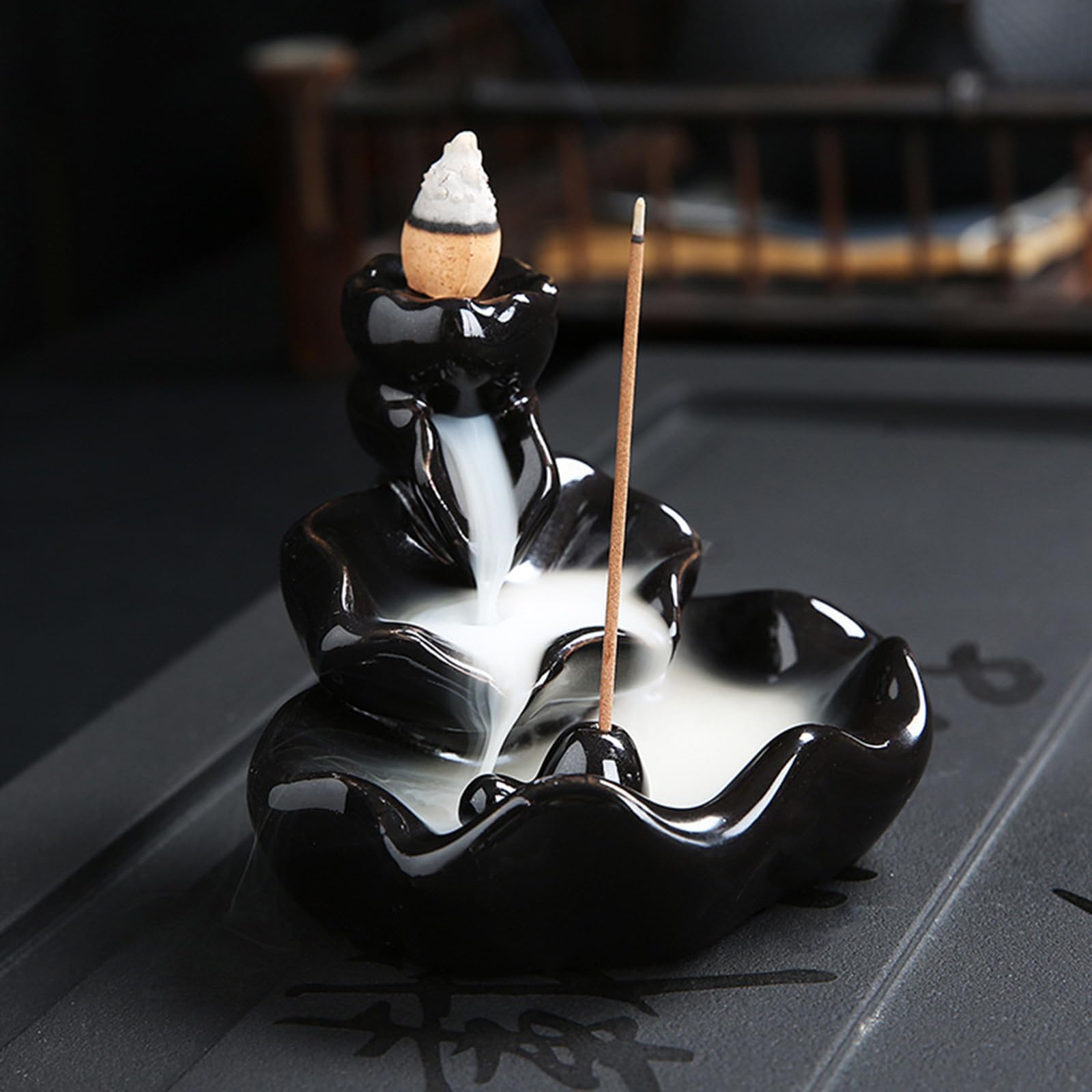 Amazon.com: Ceramic Backflow Incense Burner - 80 Pcs Waterfall Backflow ...