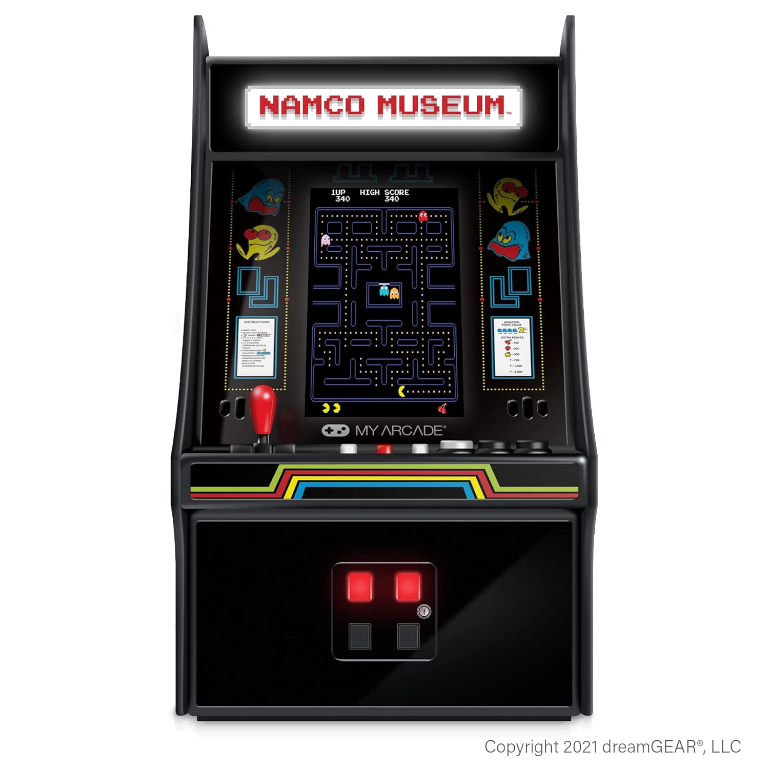 Buy My Arcade Namco Museum Mini Player - 10 Inch Mini Arcade Machine ...