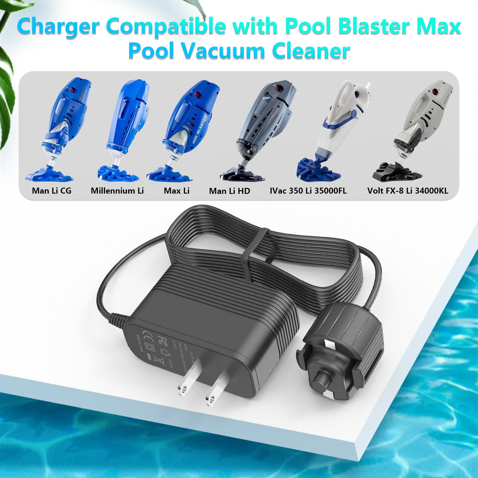 Pool Blaster Pool Vacuum Cordless Pool Vacuums Pool Blaster Charger For ...