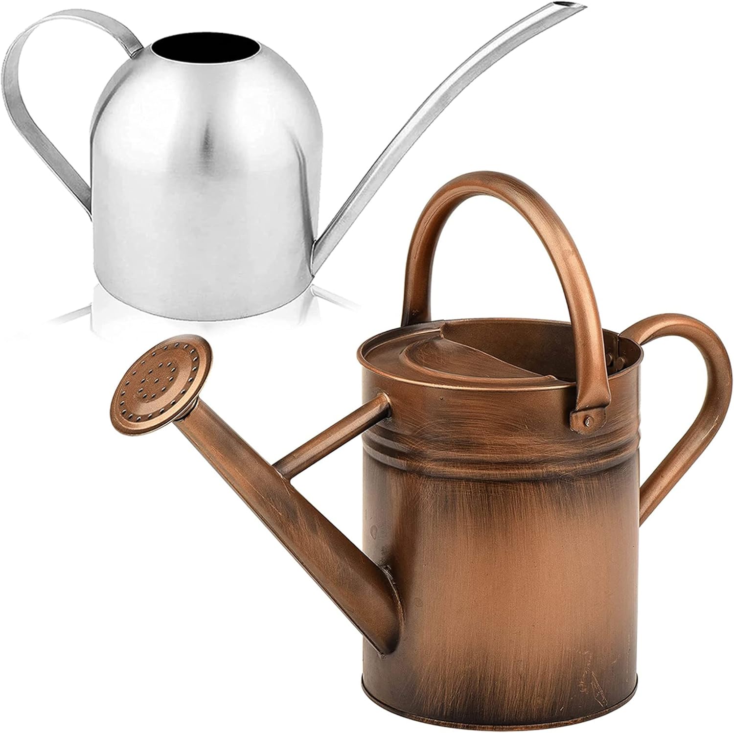 Amazon.com: Homarden 30 oz. Stainless Steel Watering Can Metal Watering ...