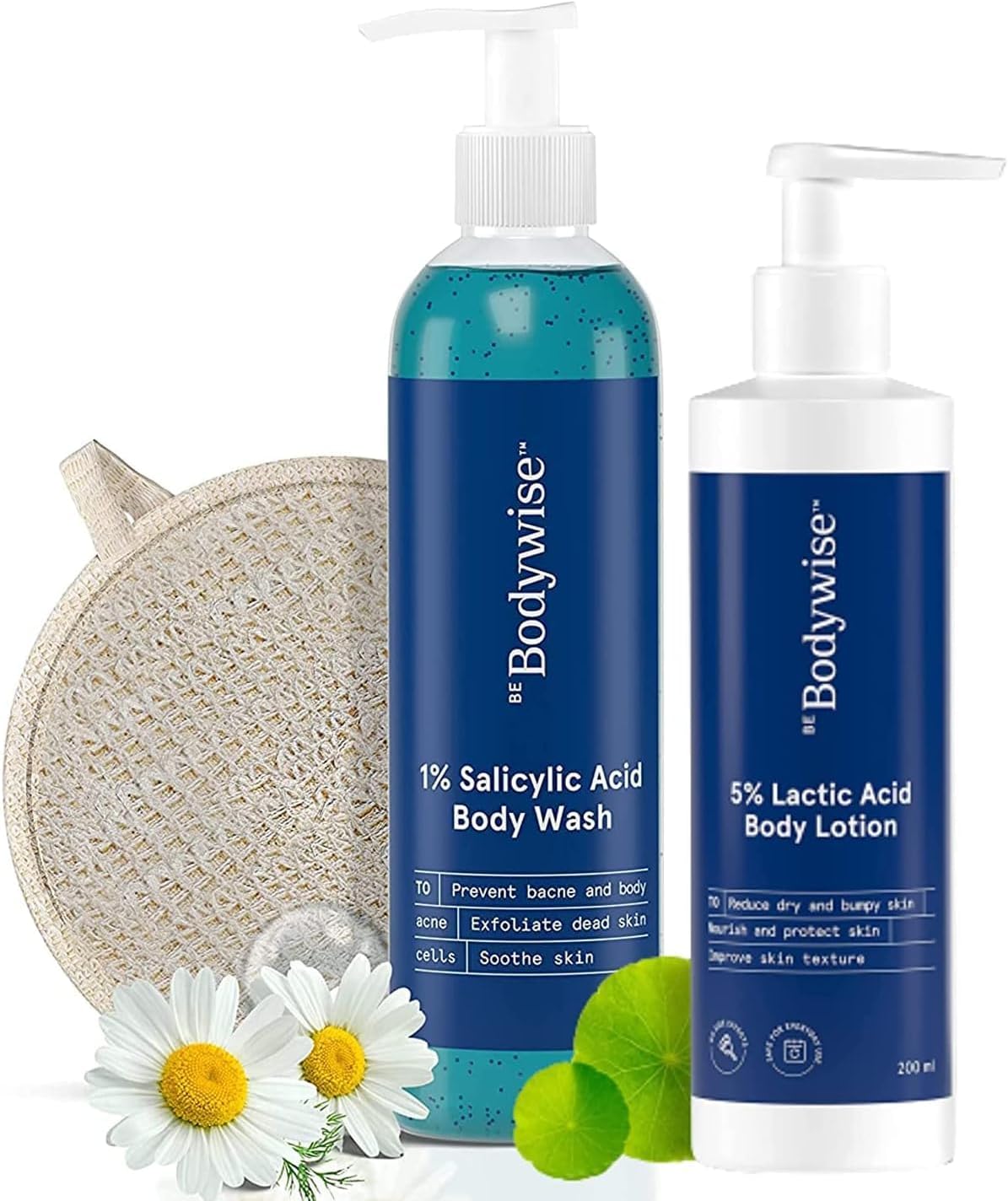 LOGY Bodywise Body Care Mini Kit 1% Salicylic Acid Body Wash, 250ml ...