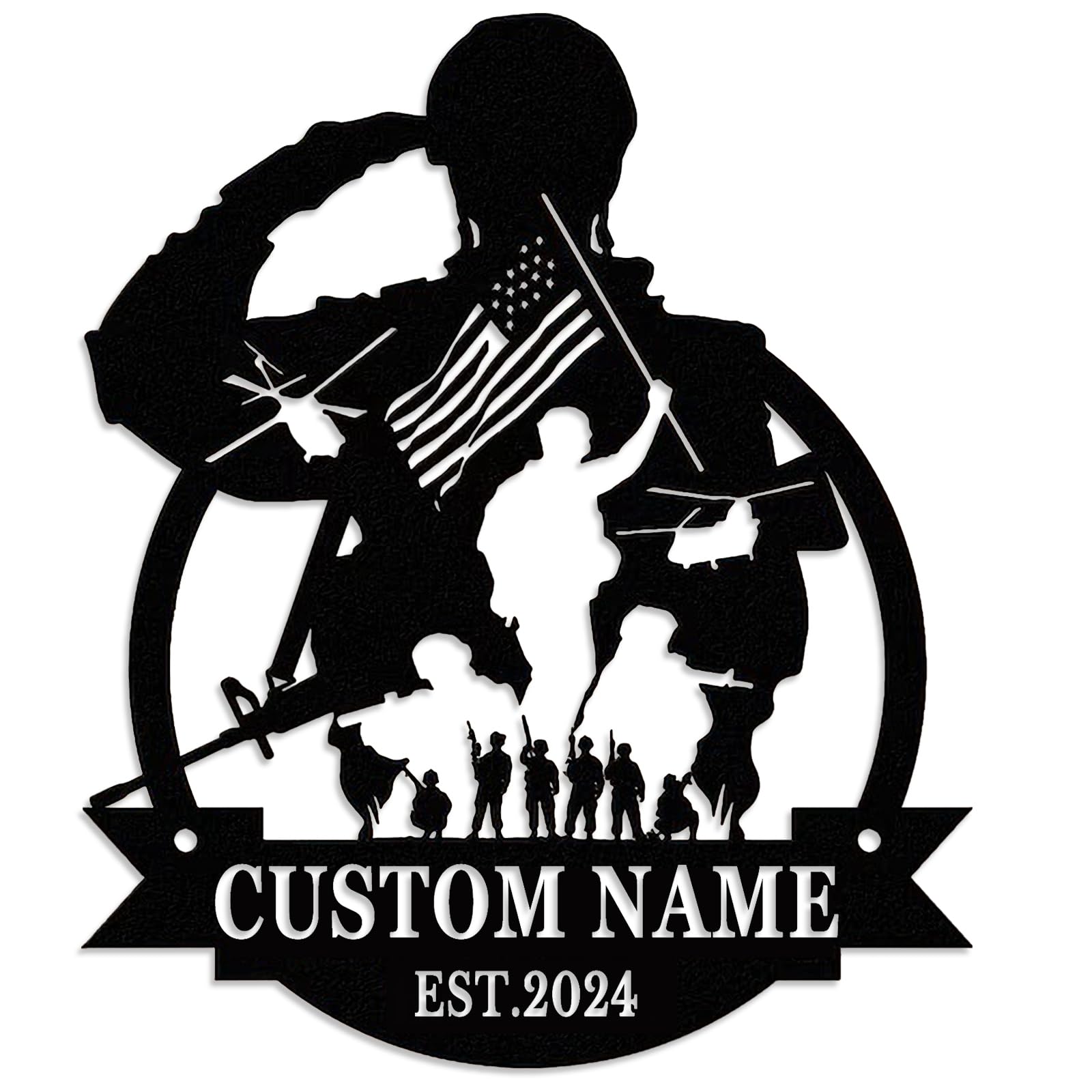 Amazon.com: Personalized Army Soldiers Metal Signs Custom Military ...