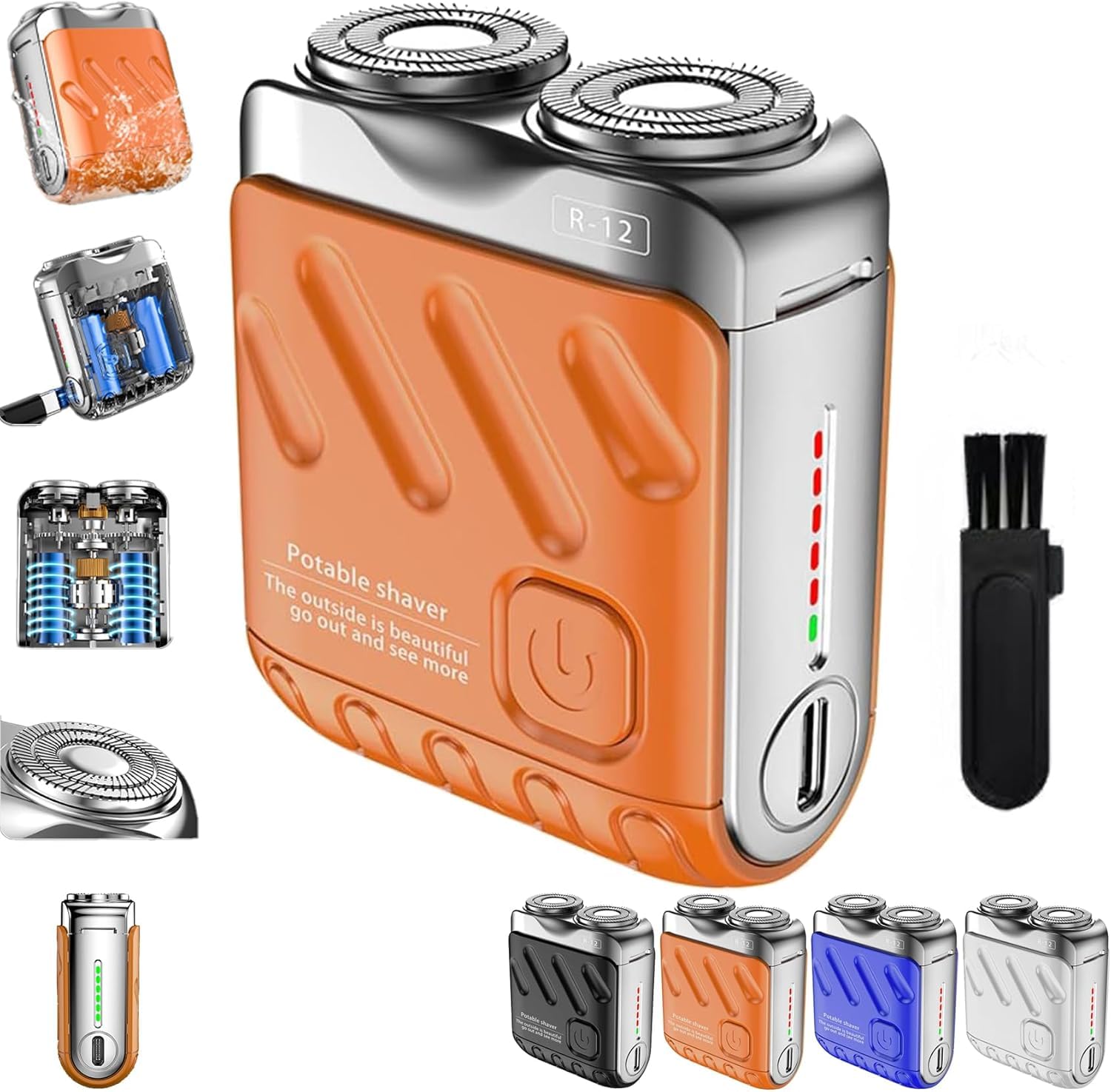 Amazon.com: Beard Shaver Traveler Mini and Portable Suitcase Design, R ...