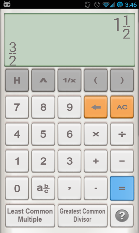 Fraction calculator - App on Amazon Appstore
