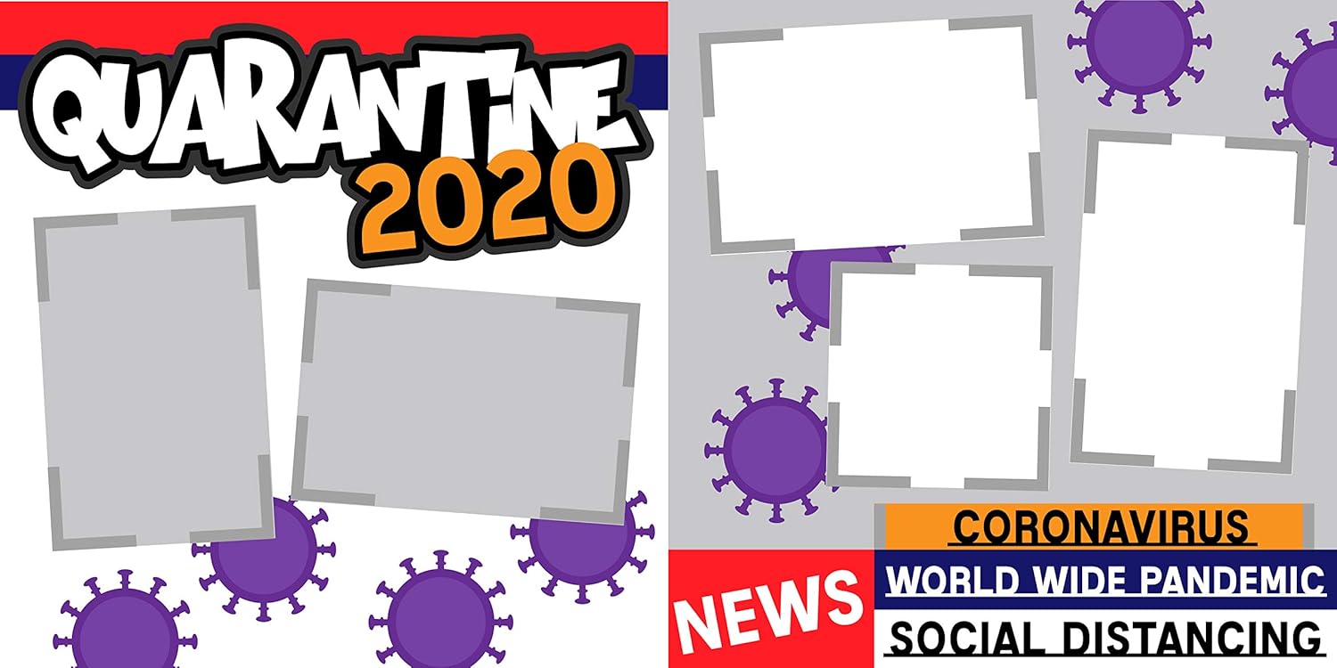 Amazon.com: "Quarantine 2020" Scrapbook Page Kit