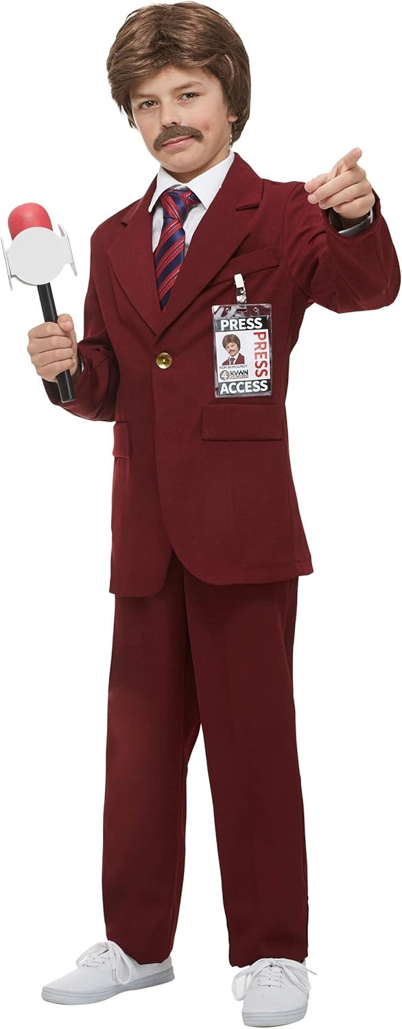 Amazon.com: Fun Costumes Child Anchorman Ron Burgundy Costume Suit ...