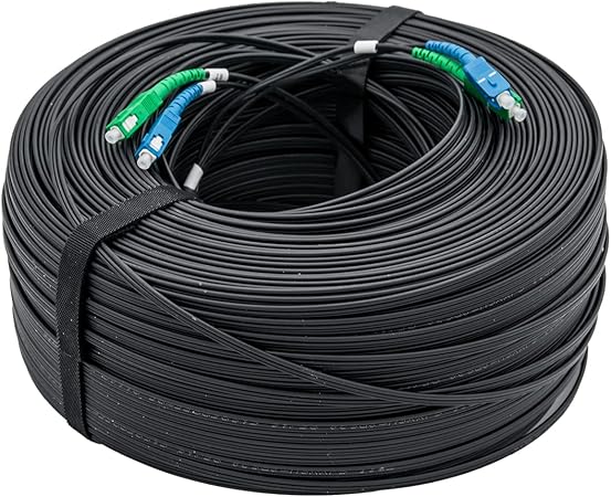 10Gtek FTTH Cable Single Fiber Indoor/Outdoor Optical Fiber Drop Cable ...
