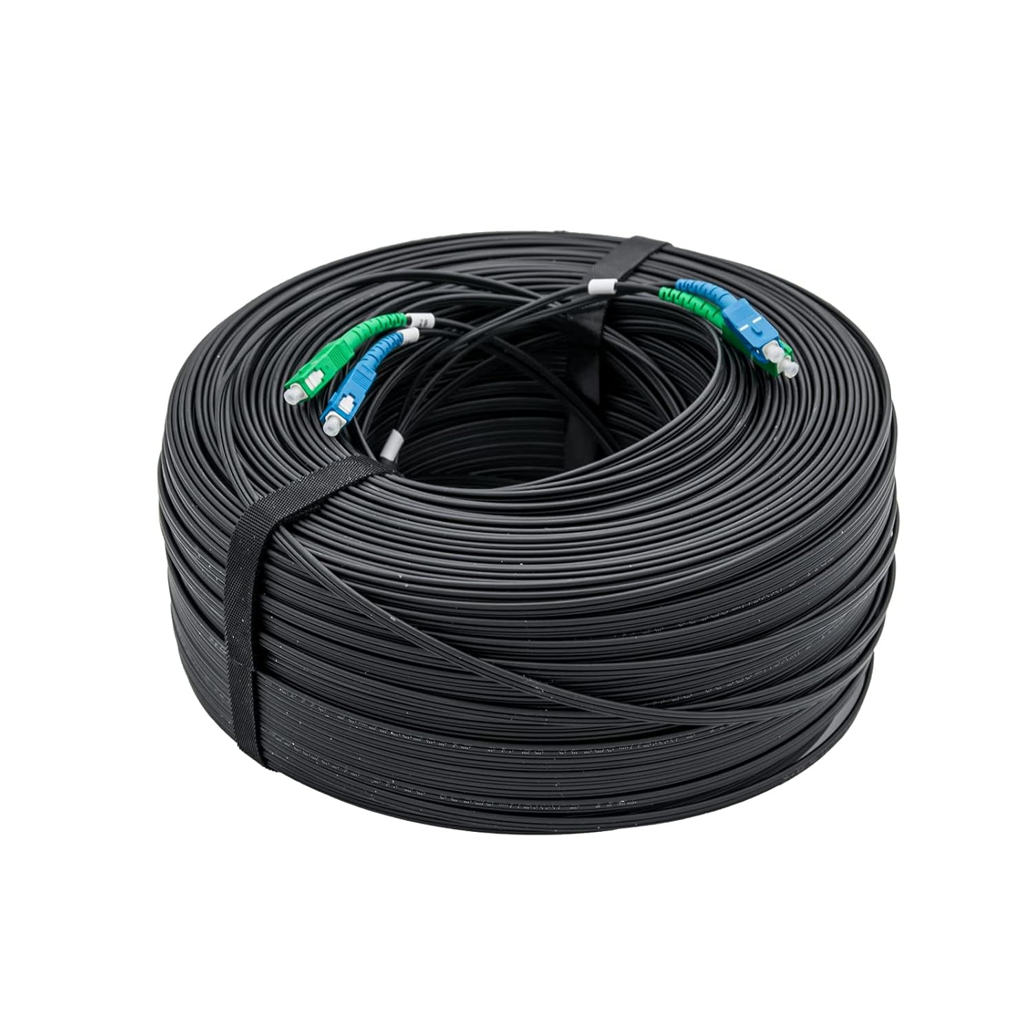 FTTH Outdoor Fiber Optic Cable, SC Duplex Connector, G657A2, SMF, 300M ...