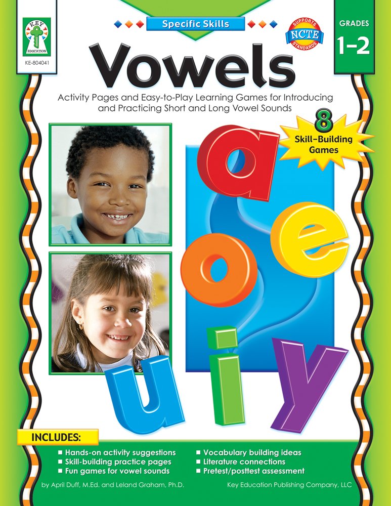 Buy Vowels, Grades 1 - 2: Activity Pages and Easy-To-Play Learning ...