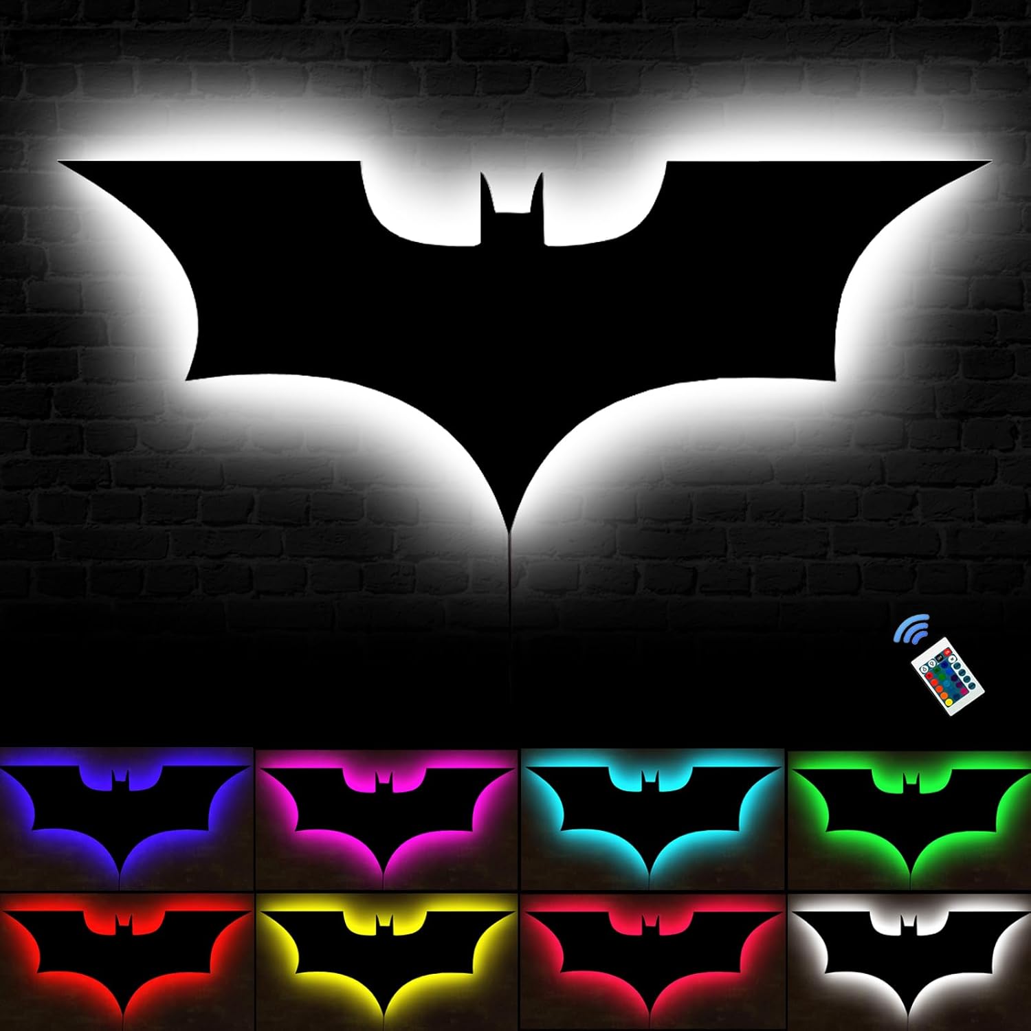 Bat Neon Sign, Bat Neon Signs, Bat Wall Lights Lamp Large Size Bedroom ...
