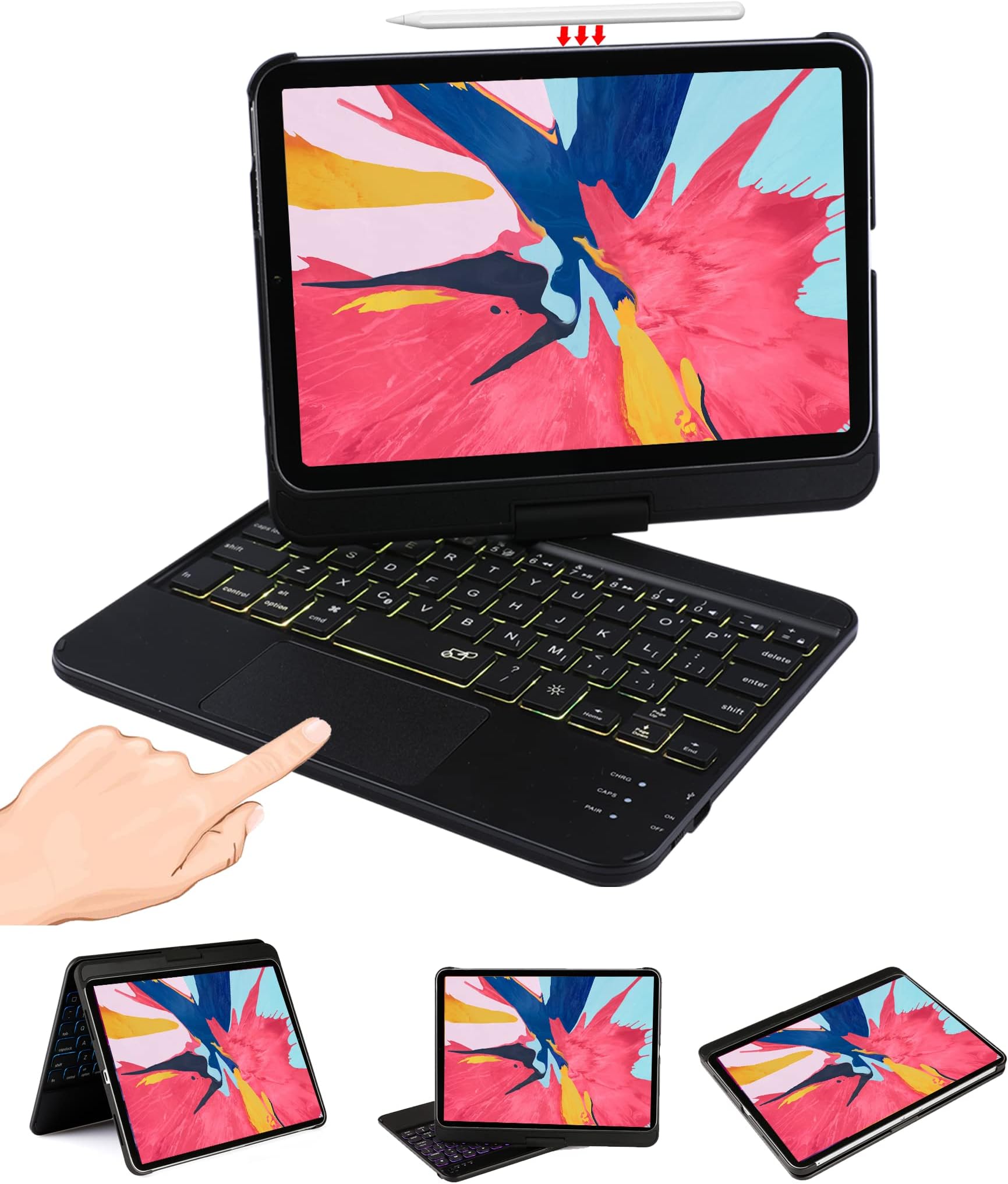 Amazon.com: QYiiD iPad Mini 6 Keyboard Case 2021 (8.3 Inch), Silicone+ABS Case, Magnetic ...