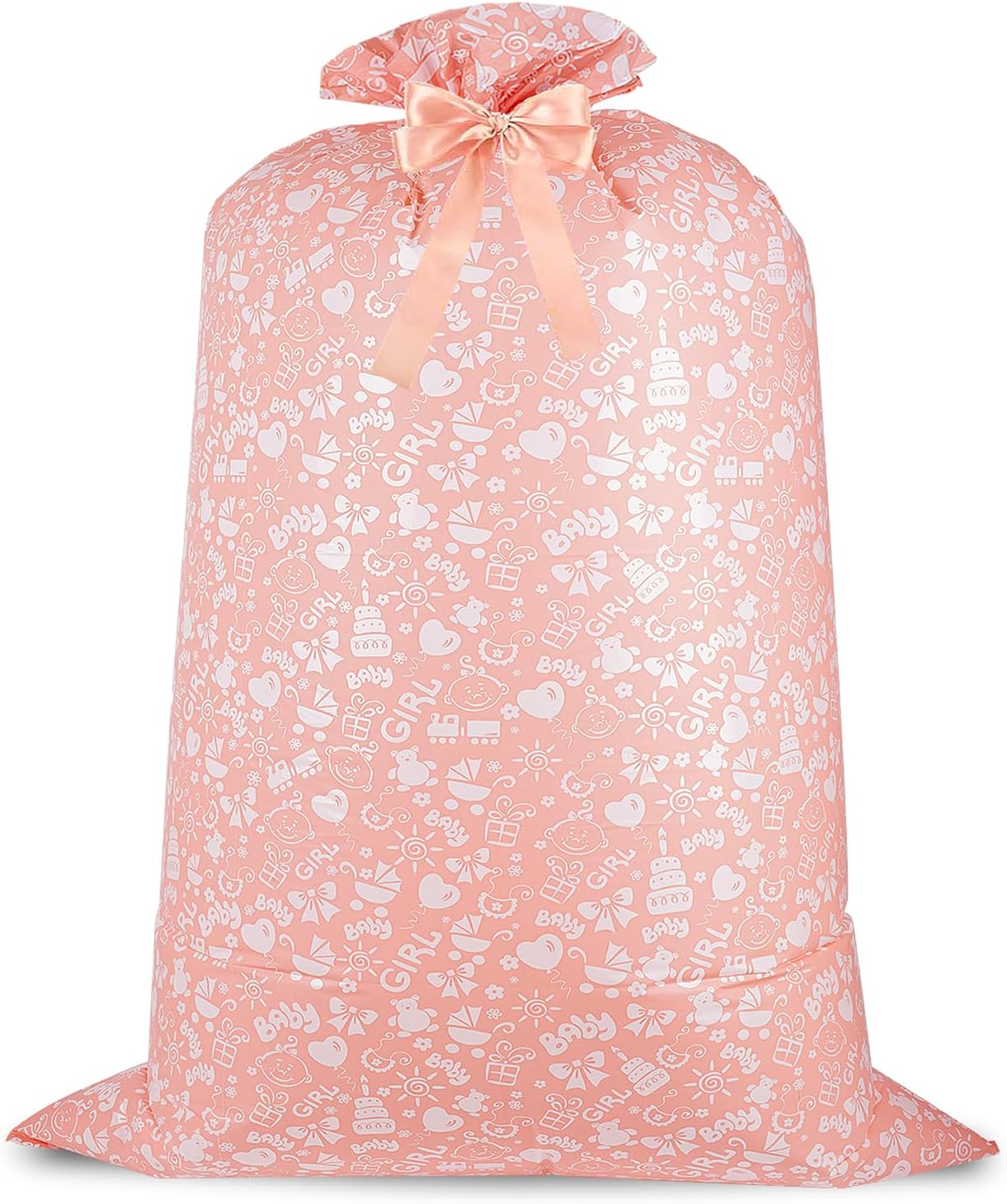Amazon.com: Jaywayang Extra Large Plastic Gift Bag, Jumbo Baby Girl ...