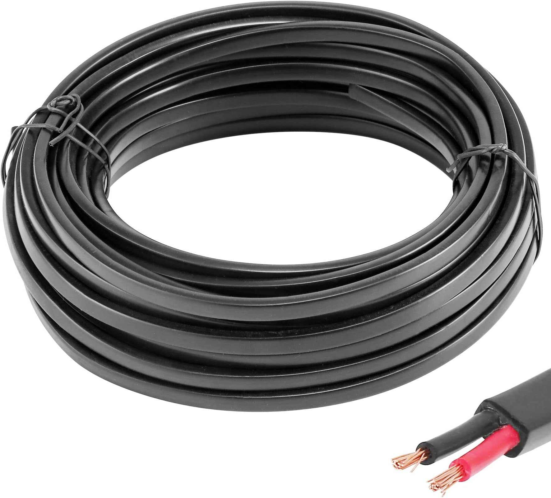 AGRISHOP Flat 2 Core Cable, 0.75mm² Automotive 2Core 12v 24v Thin Wall ...