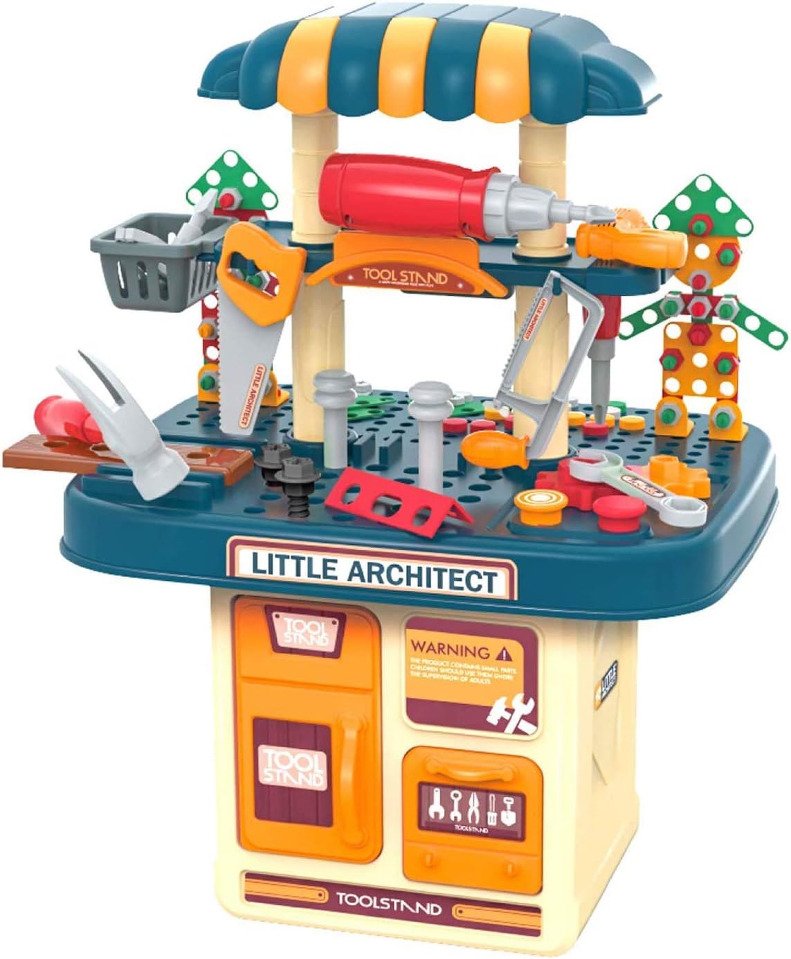 Amazon.com: BFUNTOYS 246 PCs Kids Toddlers Toy Tool Bench Set for 3 4 ...