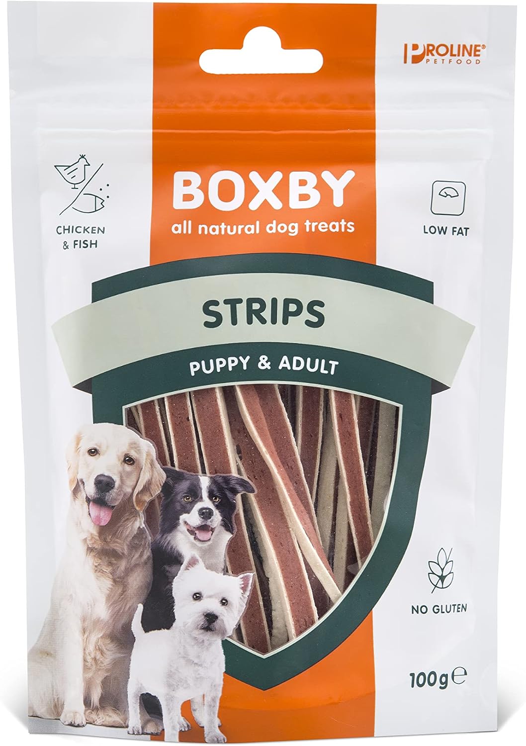 PROLINE BOXBY STRIPS FOR DOGS 100 G : Amazon.co.uk: Pet Supplies