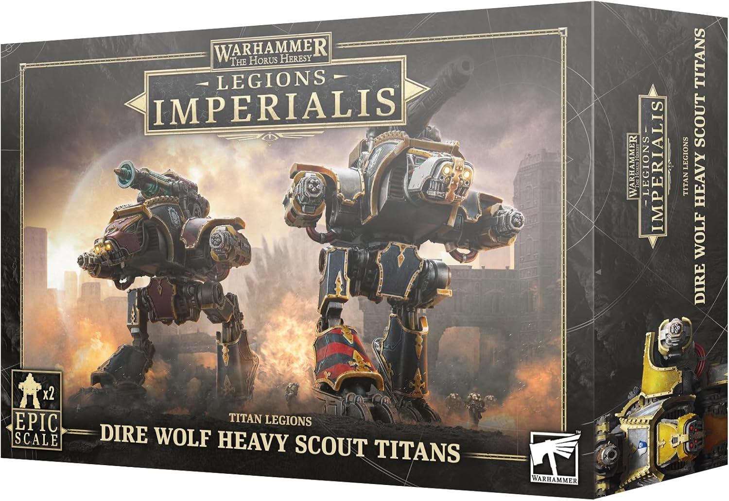 Amazon.com: Warhammer Games Workshop Legions Imperialis - Dire Wolf Heavy Scout Titans [EPIC ...