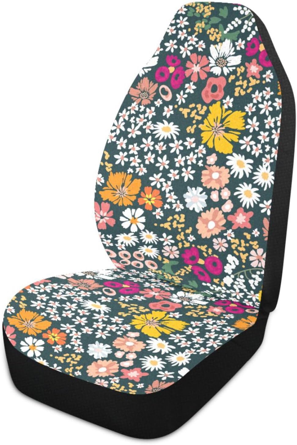 Amazon.com: ALAZA Daisies Wild Flowers Vintage Car Seat Cover, Front ...