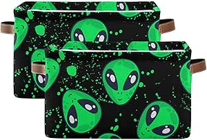 Amazon.com: Space Green Alien Storage Basket Galaxy Storage Organizer ...