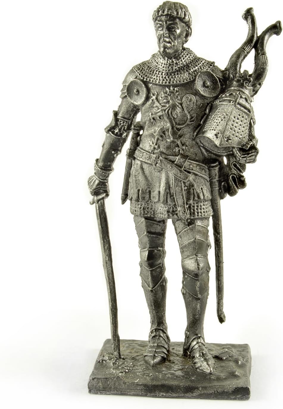 Amazon.com: Western Europe. Knight, 14th century. Metal sculpture ...