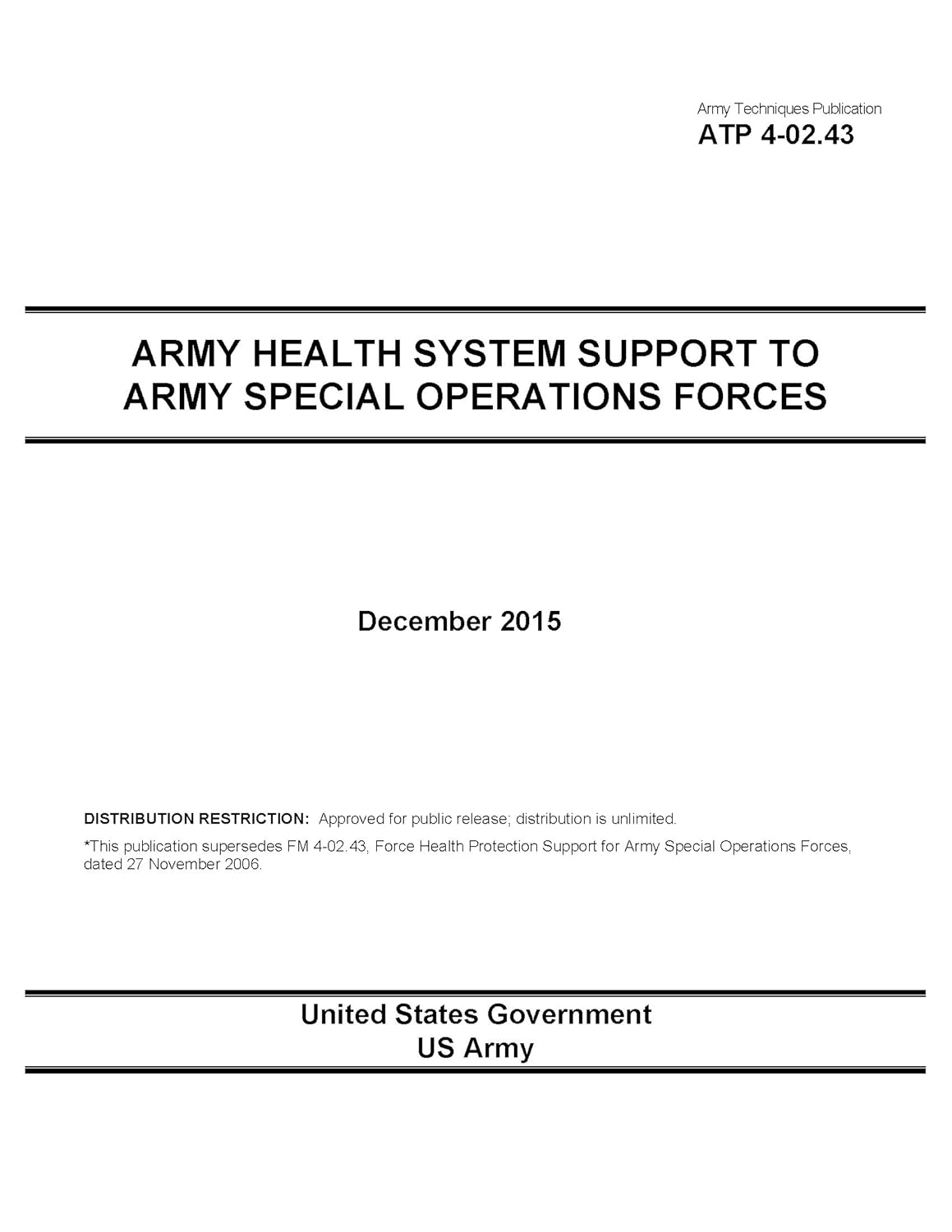 Amazon.com: Army Techniques Publication ATP 4-02.43 Army Health System ...