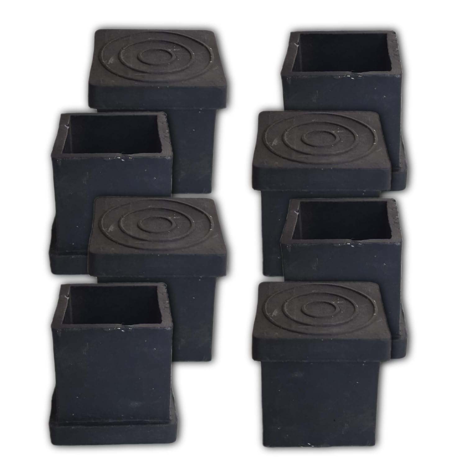 THE WOOD STUDIO (25 mm, 8 Piece) Square Plastic Caps for Tables Legs ...
