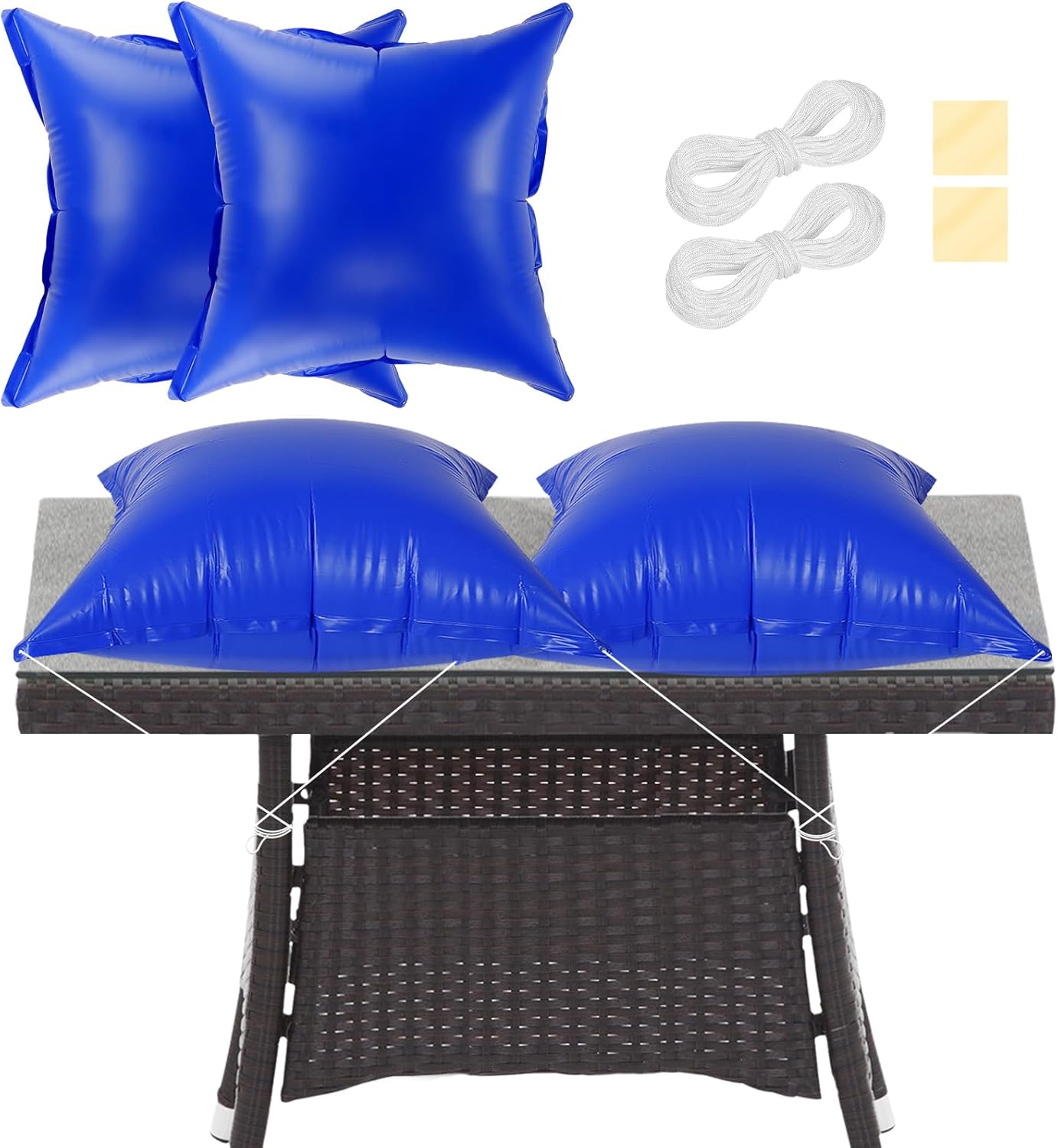 Amazon.com : PAMASE 2pcs Thicken Winterizing Air Pillows for Above ...