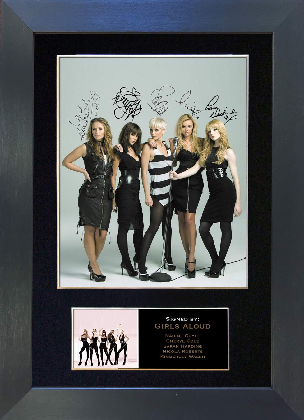 GIRLS ALOUD Signed Autograph Mounted Photo Reproduction PRINT A4 Rare ...