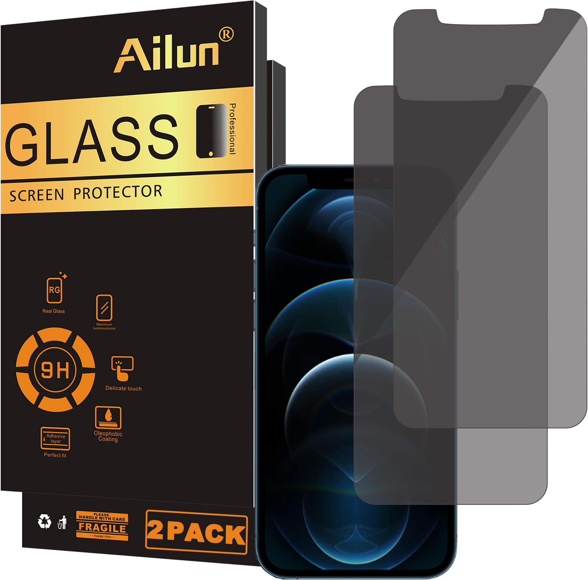 Amazon.com: Spigen Tempered Glass Screen Protector [GlasTR EZ FIT- Privacy] Designed for iPhone ...