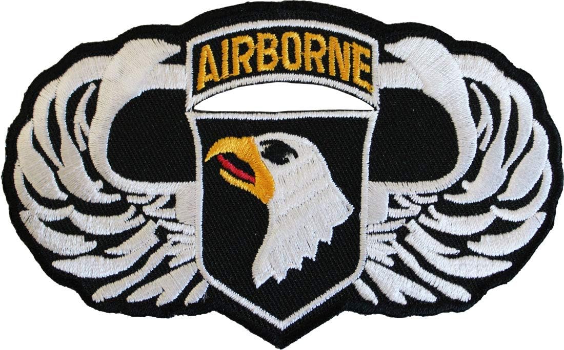 Amazon.com: 101st Airborne - Military Shield Patch (Black) : Clothing, Shoes & Jewelry