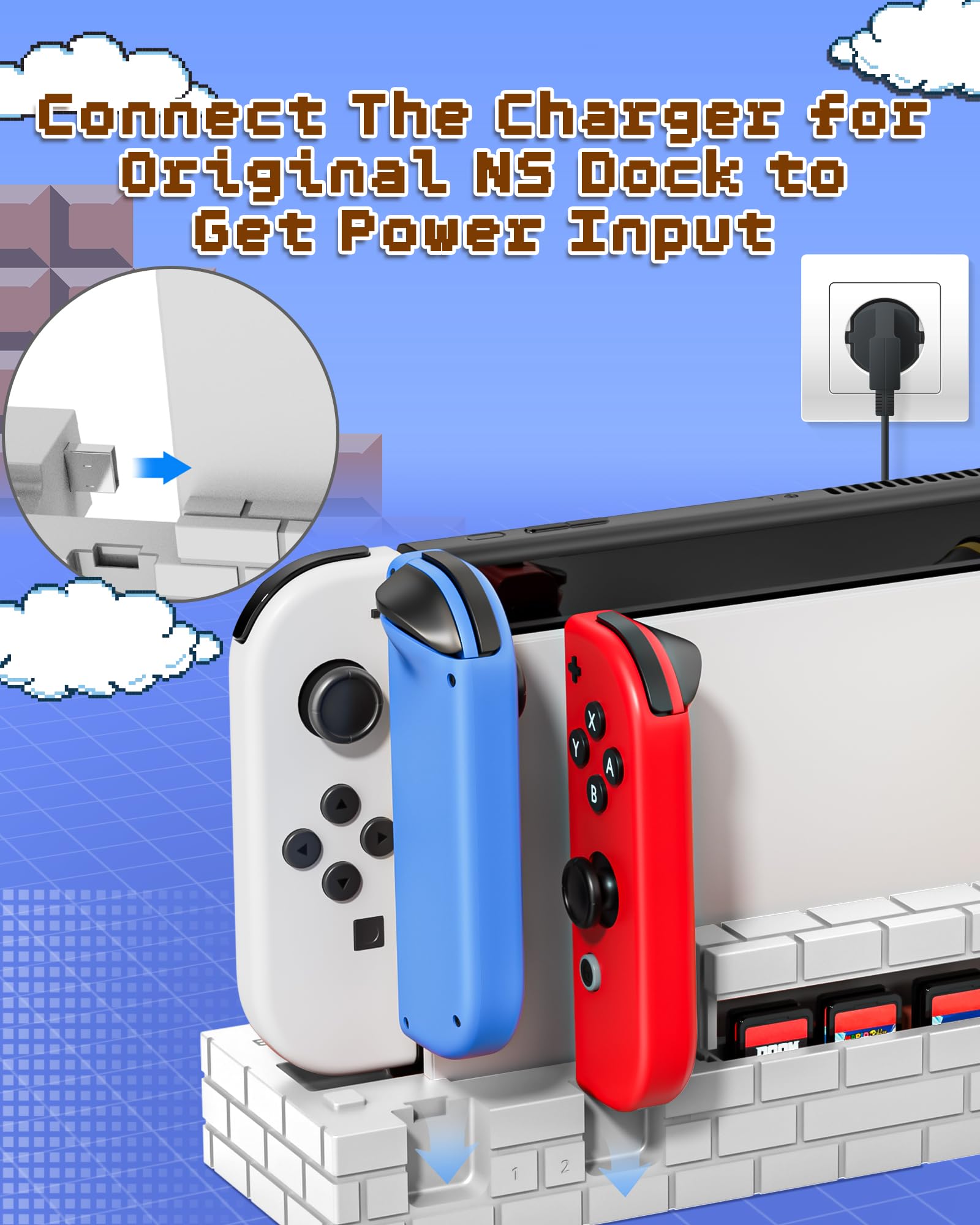 Snapklik.com : Switch Dock Station For Charging Nintendo Switch & OLED ...