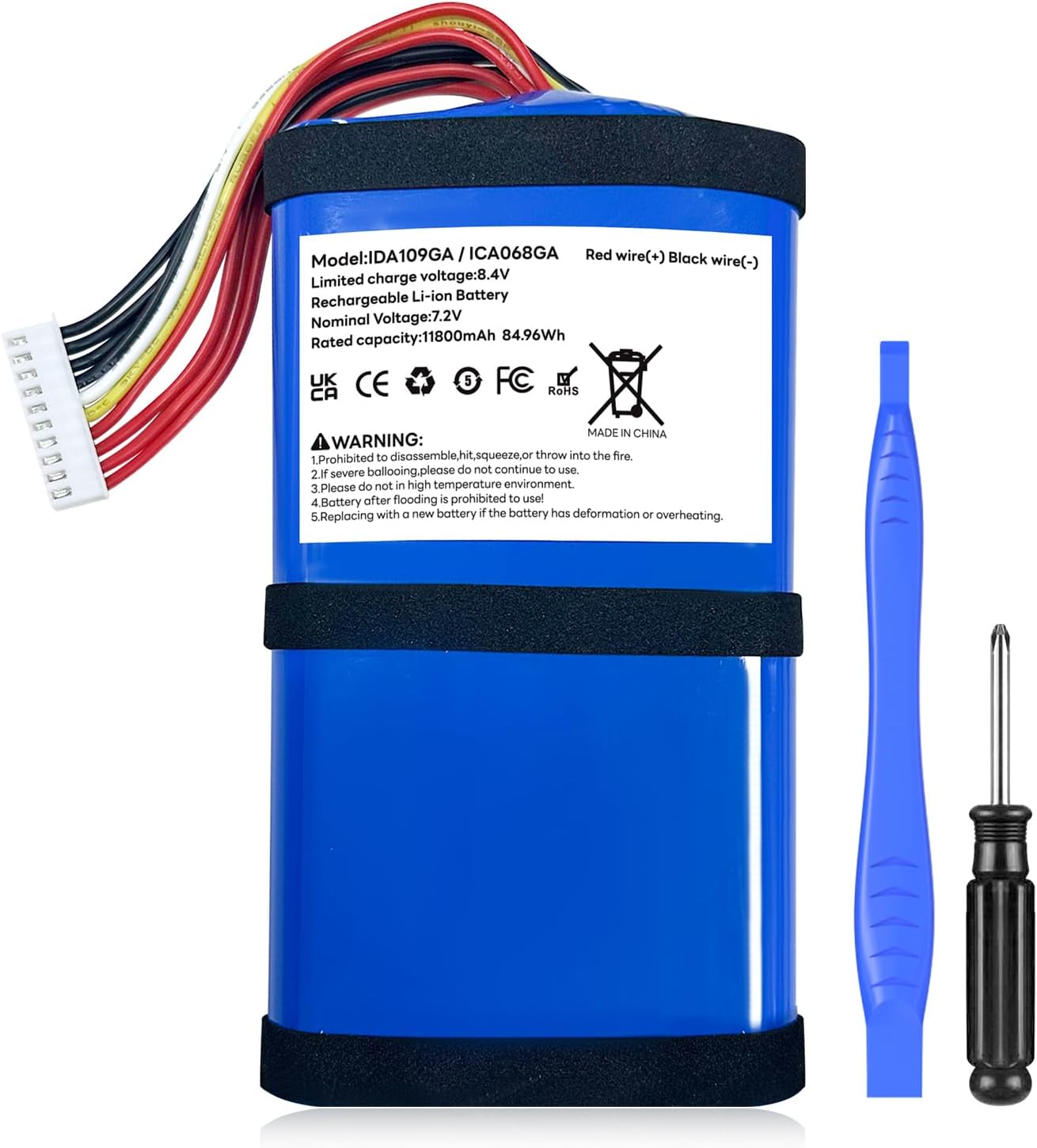 Amazon.com: OHZHAO 11800mAh ID109GA, ICA068GA Replacement Battery for ...