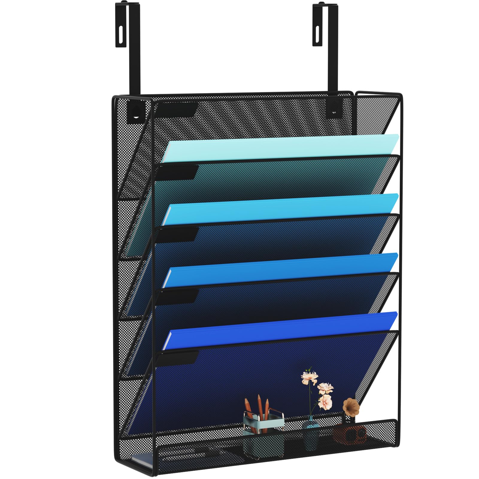 Amazon.com : GDINDINFAN 6-Tier Hanging File Organizer Office Cubicle ...