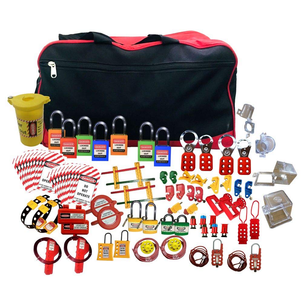 Lockout Tagout Red Big Kit-379 Set Of 1 Safety House Loto : Amazon.in ...