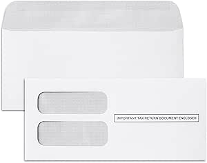 Amazon.com : 50 1099 NEC Tax Form Envelopes for 1099 NEC Forms, Self-Seal, Double-Window ...