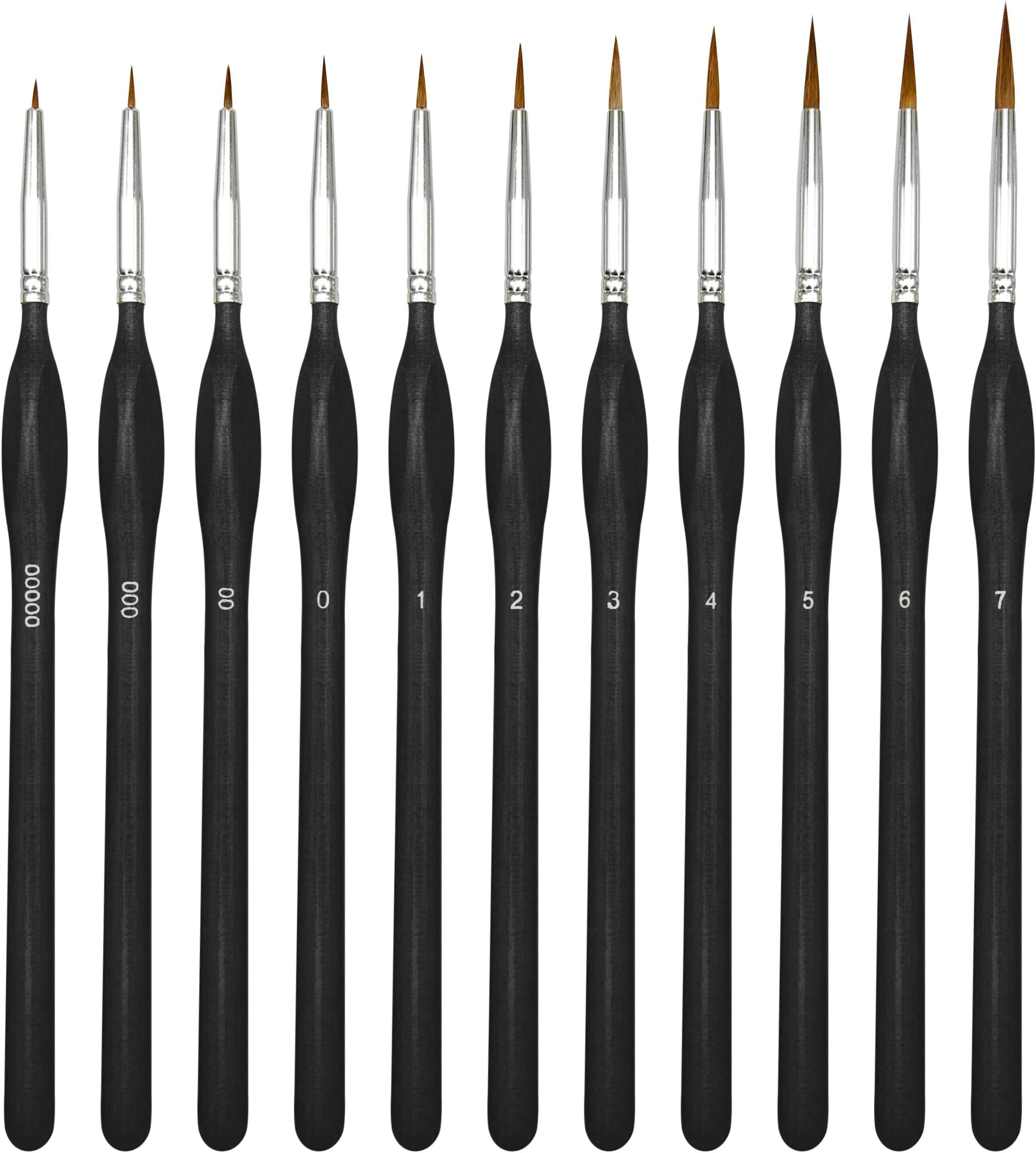 Amazon.com: Fine Detail Paint Brushes Set 11pcs, Miniature Painting ...