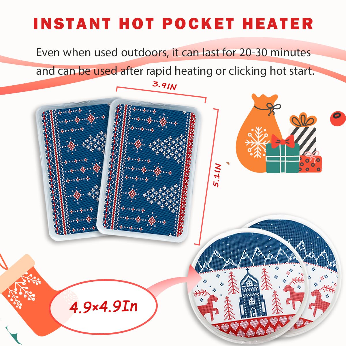 Snapklik.com : Reusable Snap Heat Pack, Click Heat Pocket Hand Warmer
