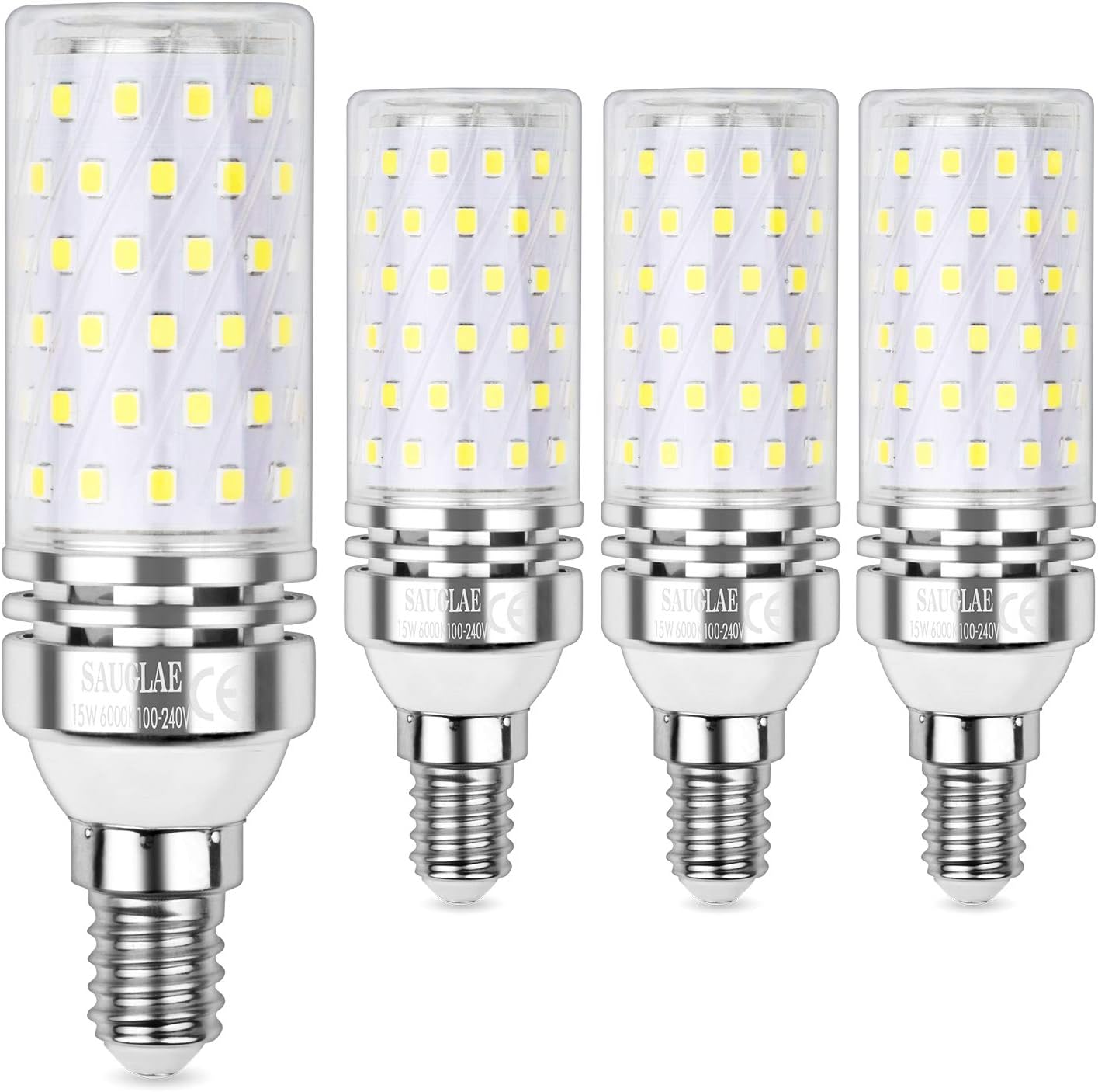 DiCUNO E14 LED Light Bulb 4W (40W Halogen Equivalent), Warm White 3000K ...