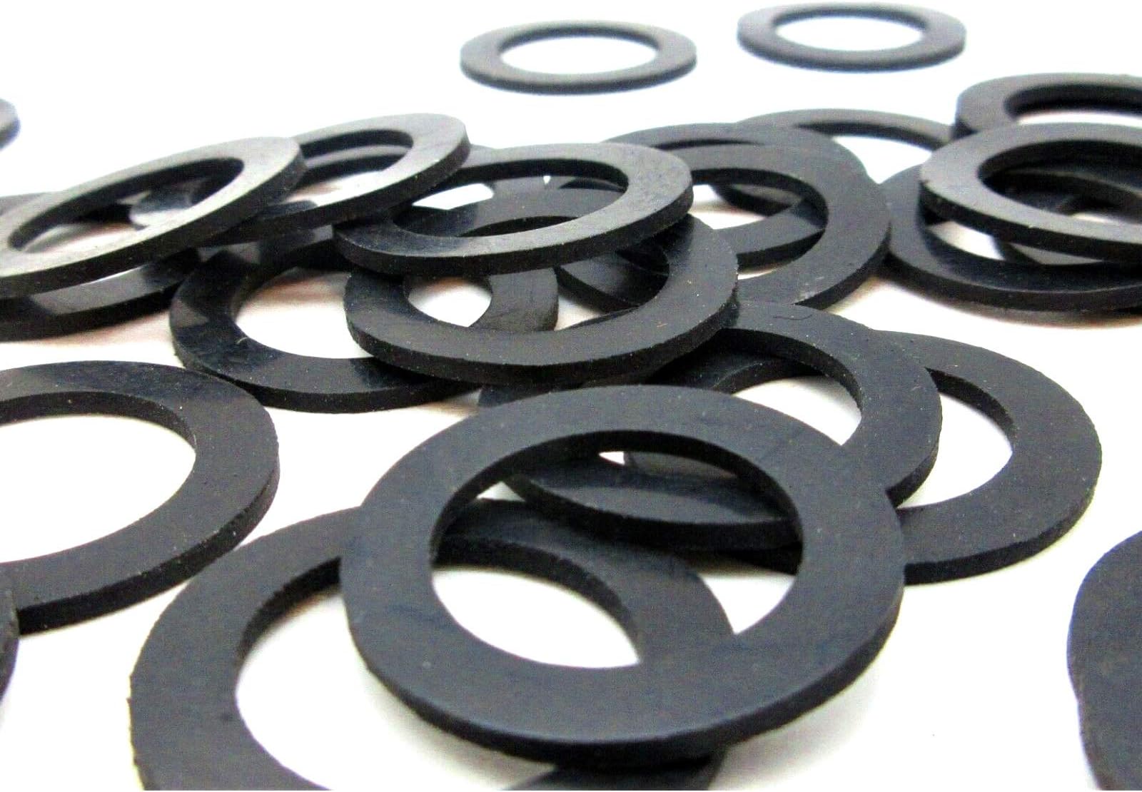 Amazon.com: Magic Hub Black EPDM Rubber Flat Washer 1" OD x 5/8" ID x 1 ...