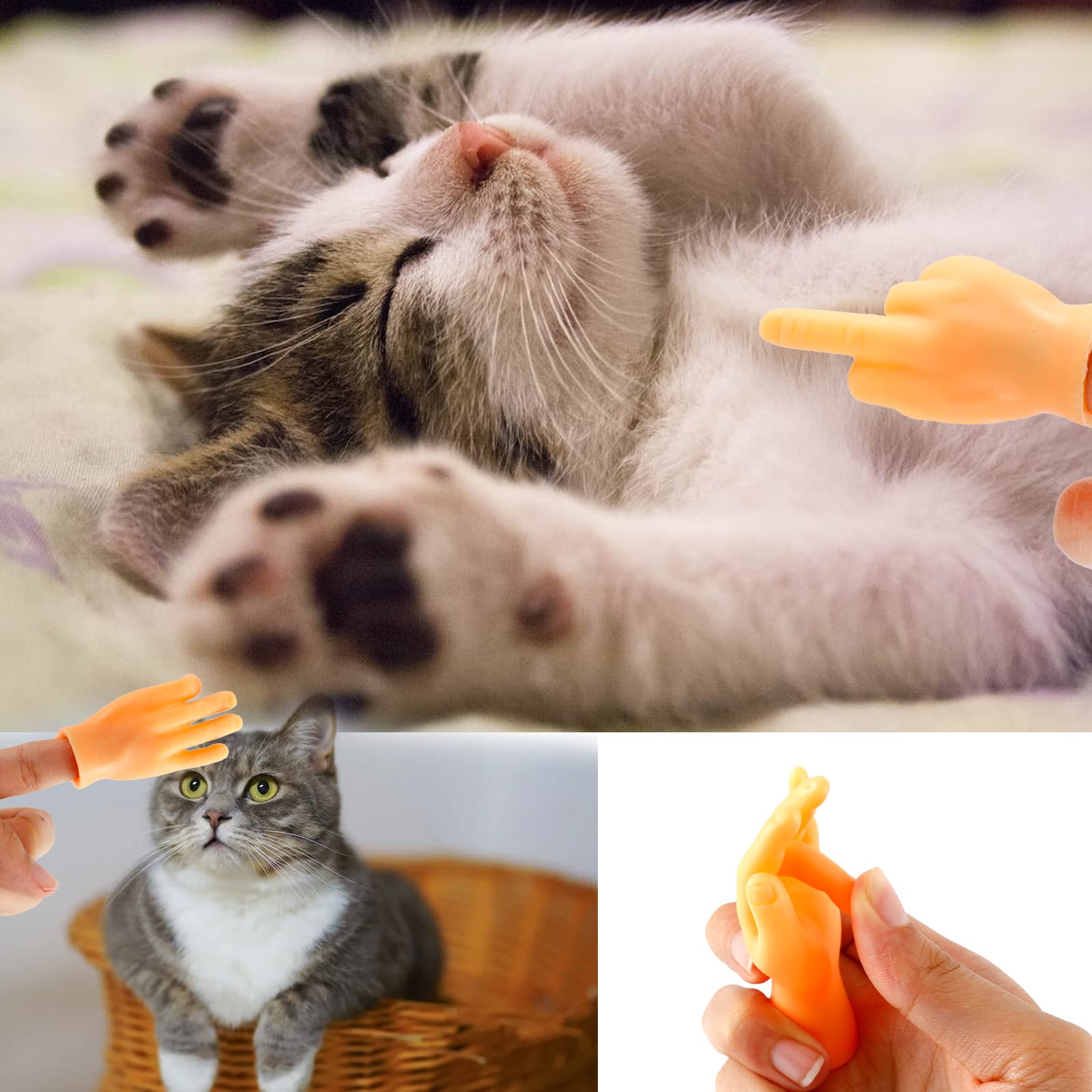Tiny Hands For Cats AQKILO Cat Tiny Hands Finger Puppets - 9 Piece ...
