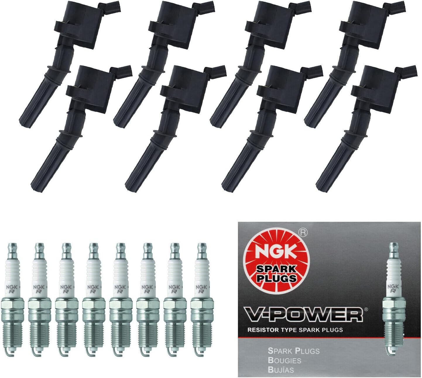 Amazon.com: ENA Set of 8 Ignition Coil Pack and Platinum Spark Plug ...