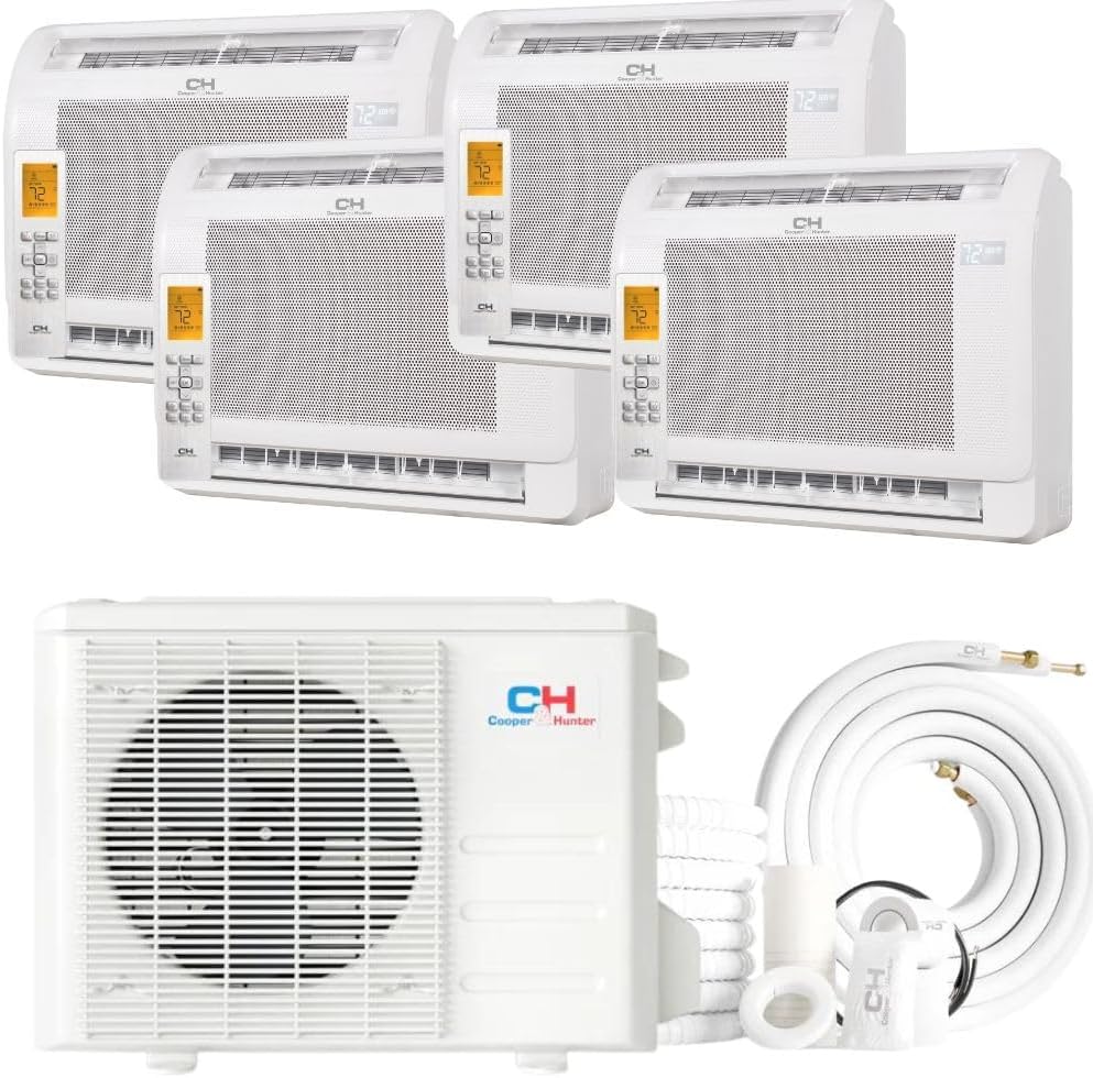Amazon.com: 36,000 BTU Four Zone 12k+12k+12k+12k Mini Floor Consoles ...