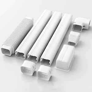 Amazon.com: 3" 12Ft Mini Split Line Set Cover, PVC Ductless Air ...